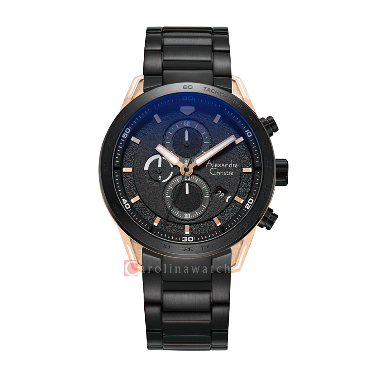 Jam Tangan Alexandre Christie AC 6647 MCBBRBA Men Black Dial Black Sta – Carolina Watch