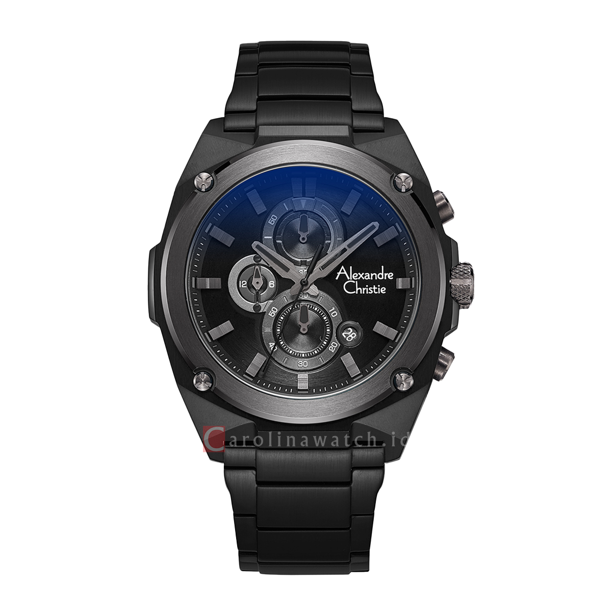 Jam Tangan Alexandre Christie Chronograph AC 6655 MCBEPBA Men Black Di – Carolina Watch