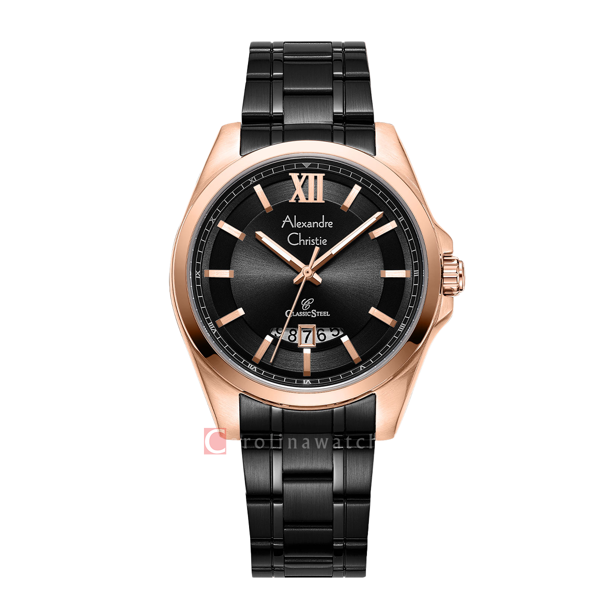 Jam Tangan Alexandre Christie Classic Steel AC 8659 MDBBRBA Men Black – Carolina Watch