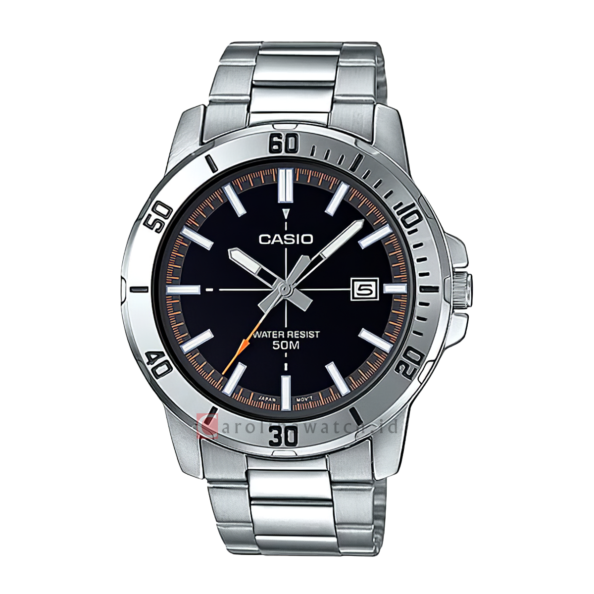 Jam Tangan Casio General Mtp Vd01d 1e2 Men Enticer Men Black Dial Stai