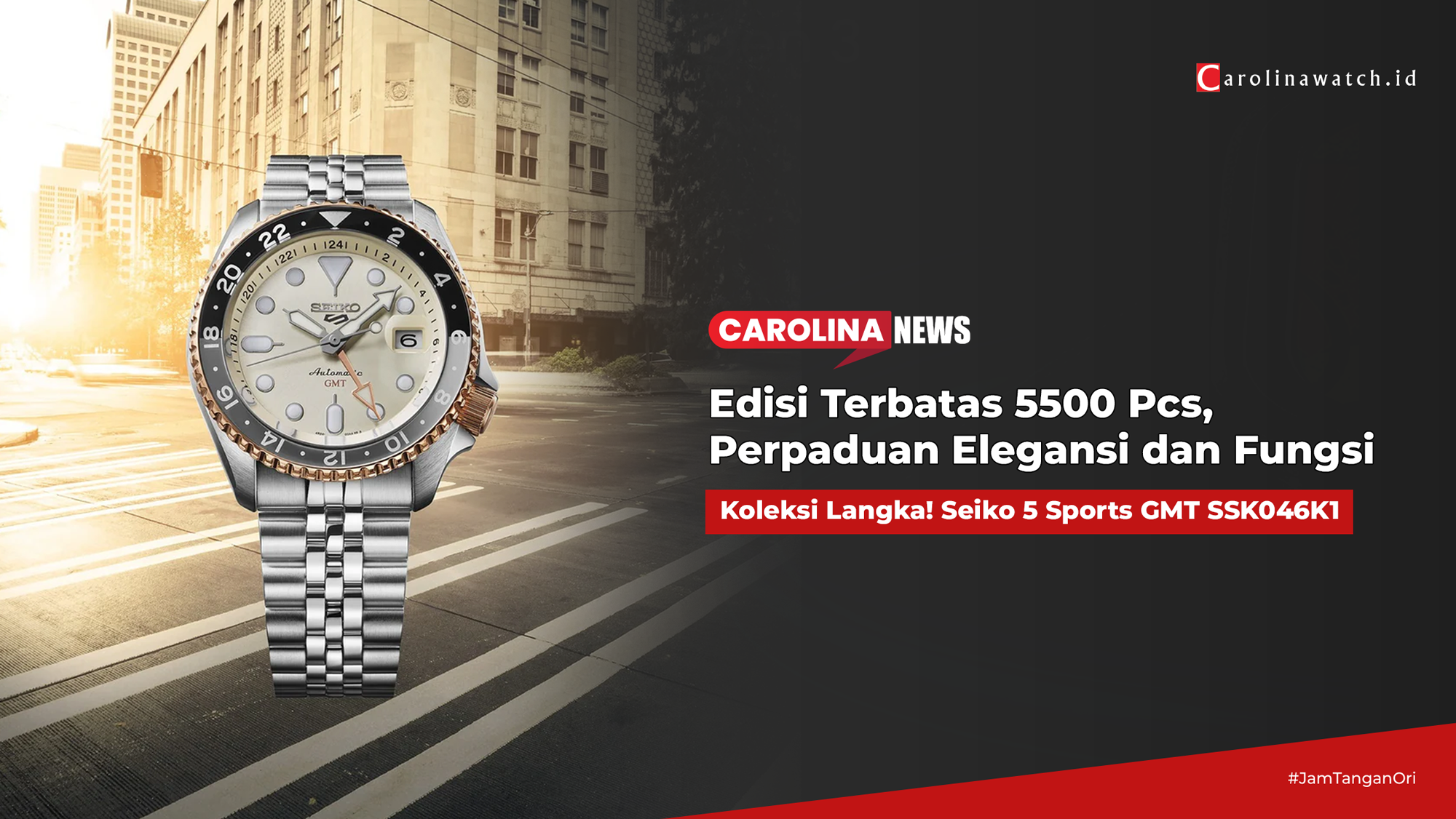 Seiko 5 Sports GMT SSK046K1: Edisi Terbatas 5500 Buah, Perpaduan Elega ...