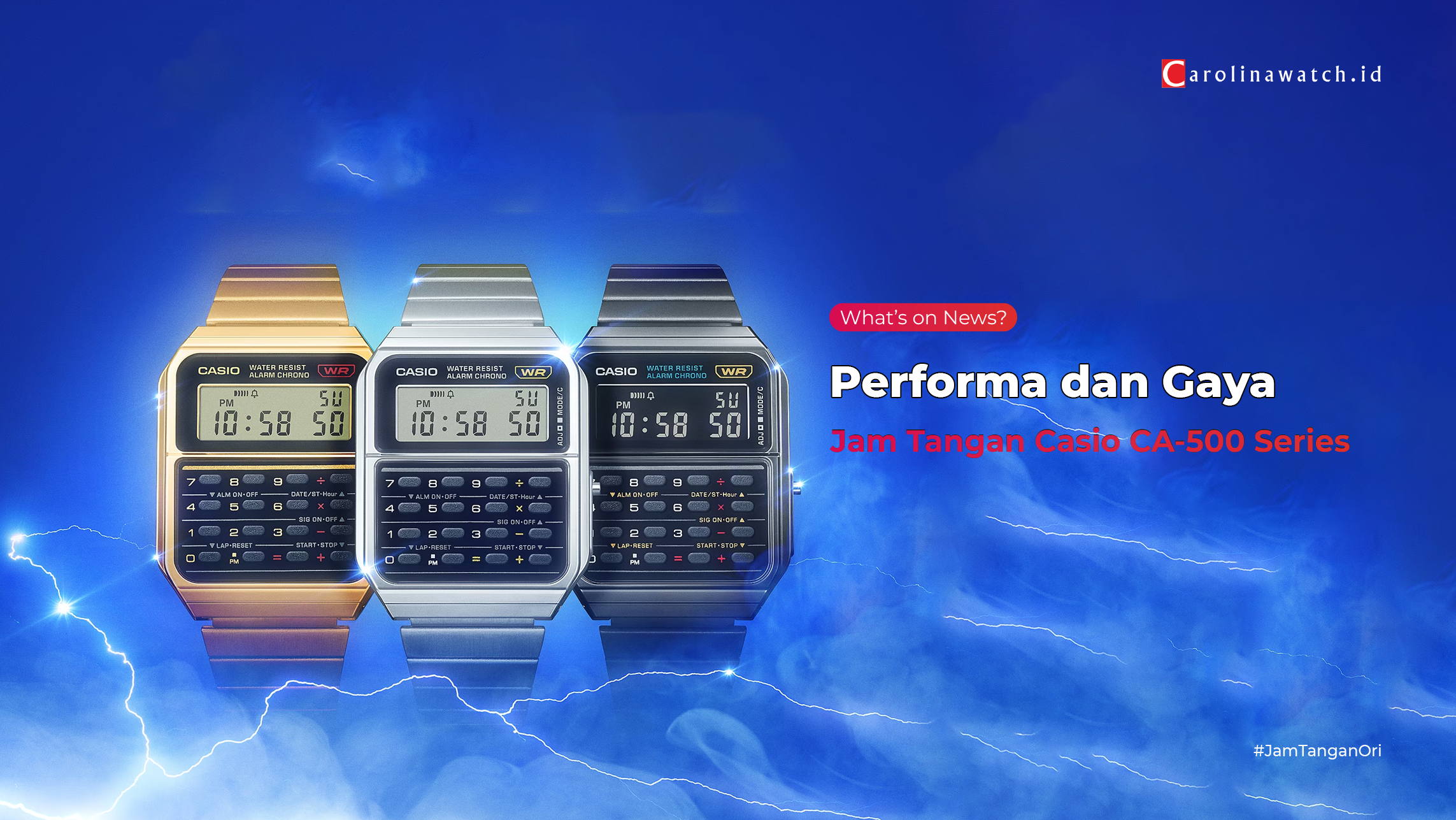 Performa dan Gaya dengan Jam Tangan Casio CA-500 Series – Carolina Watch