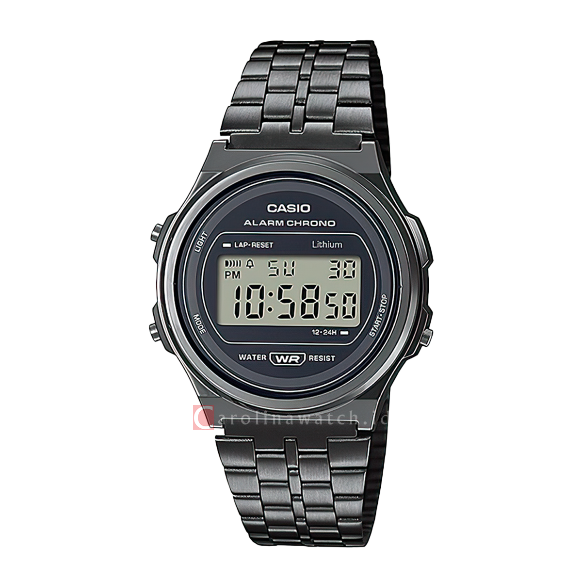 Jam Tangan Casio General A171WEGG-1A Unisex Digital Dial Black Stainle – Carolina Watch