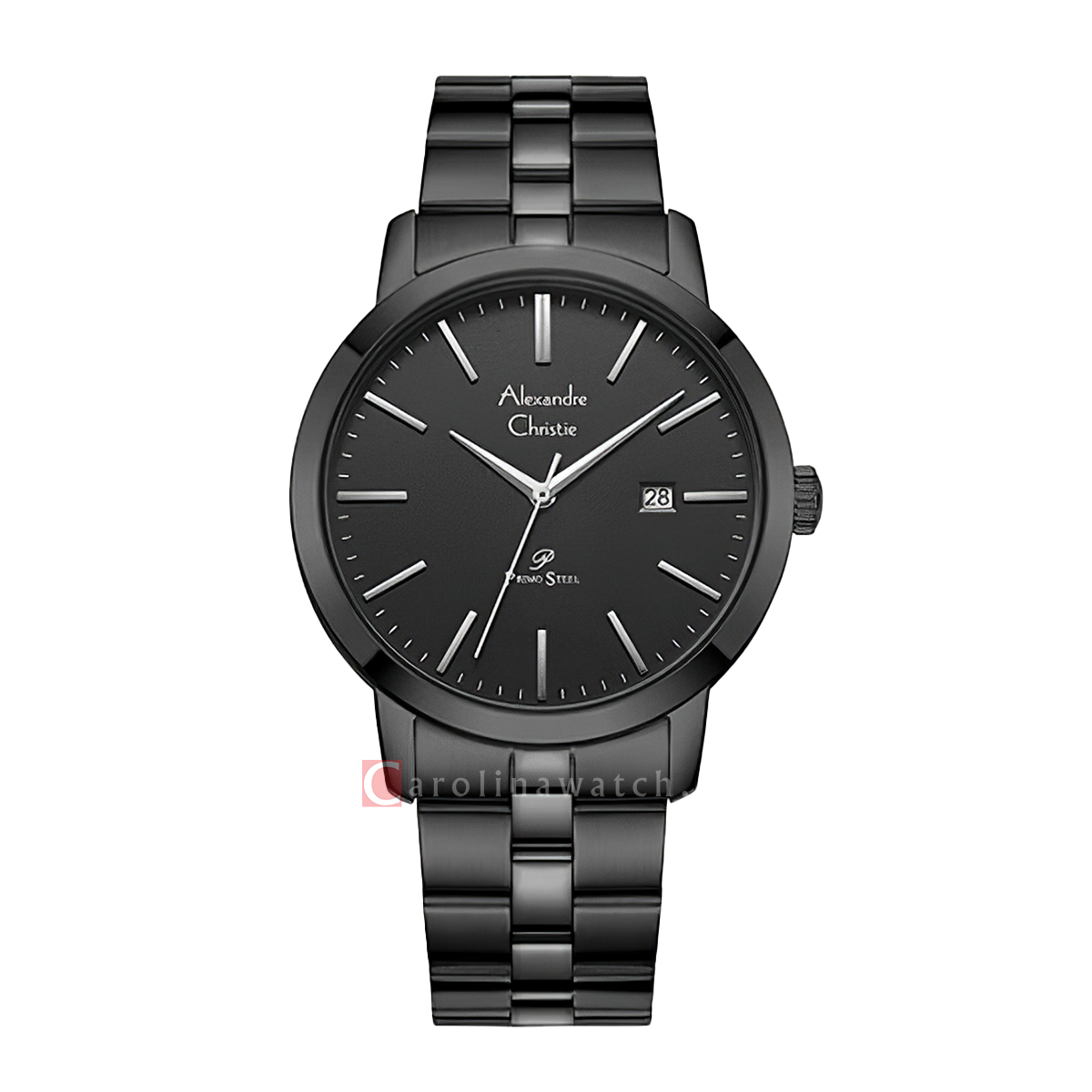 Jam Tangan Alexandre Christie Primo Steel AC 1007 MDBIPBA Men Black Di ...