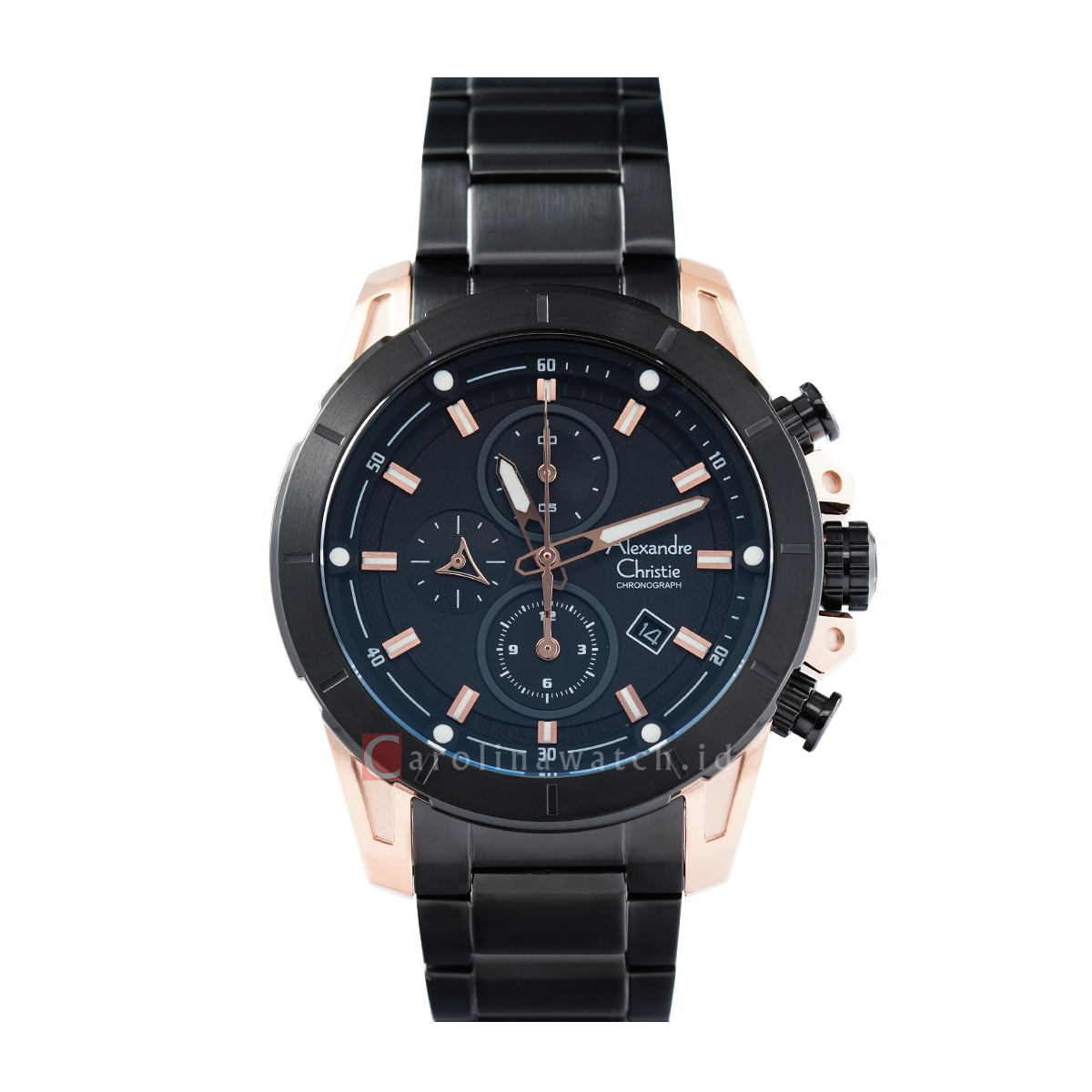 Jam Tangan Alexandre Christie AC 6522 MCBBRBA Men Blue Dial Black Stai ...