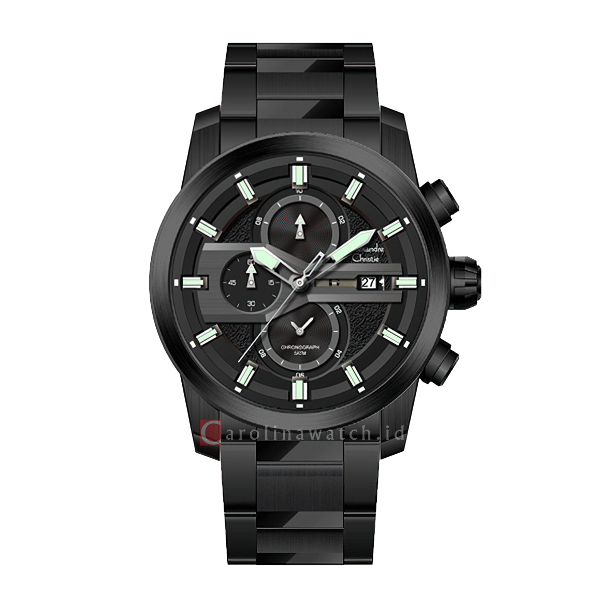 Jam Tangan Alexandre Christie Chronograph AC 6562 MCBIPBASL Men Black ...