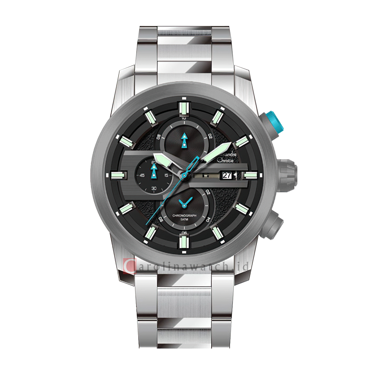 Jam Tangan Alexandre Christie Chronograph AC 6562 MCBTEBABU Men Black ...