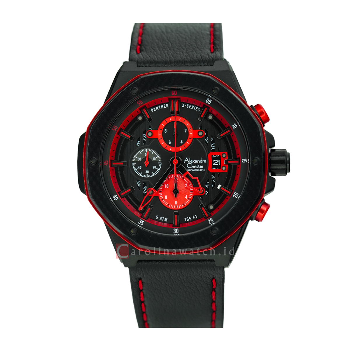 Jam Tangan Alexandre Christie Chronograph AC 6600 MCLIPBARE Men Black ...