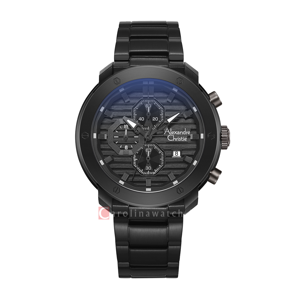 Jam Tangan Alexandre Christie Chronograph AC 6626 MCBEPBA Men Black Di ...