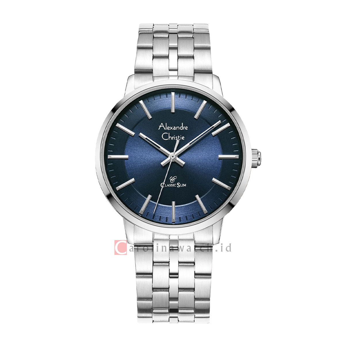 Jam Tangan Alexandre Christie Classic Slim AC 8692 MHBSSBU Men Blue Di ...
