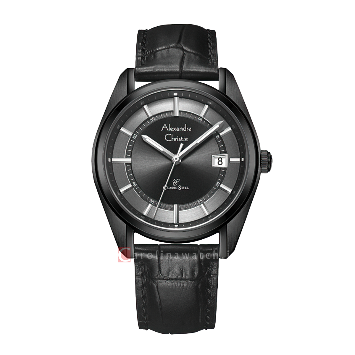 Jam Tangan Alexandre Christie Classic Steel AC 8695 MDLIPDG Men Black ...