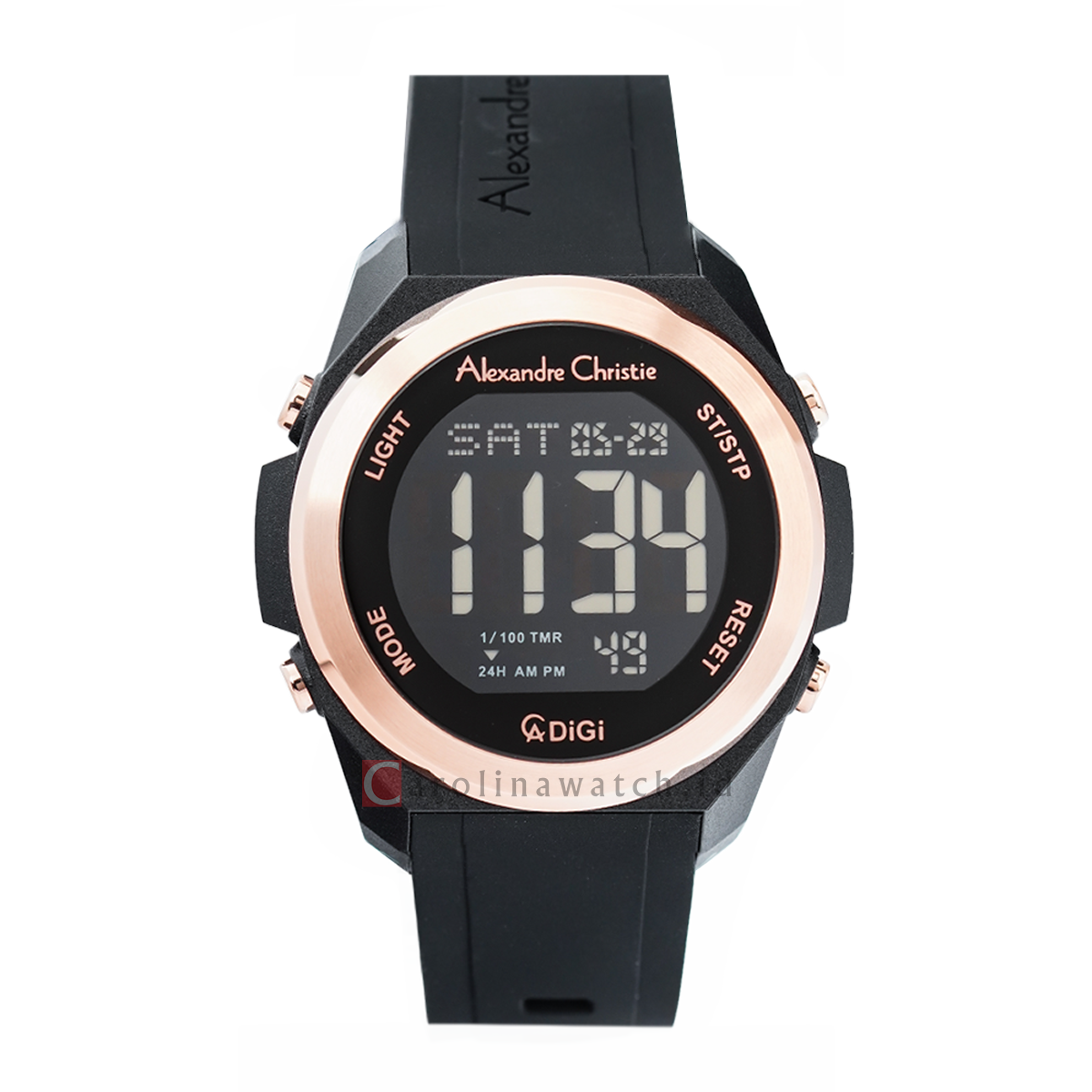 Jam Tangan Alexandre Christie DIGI AC 9342 MHRRGBA Men Digital Dial Bl ...