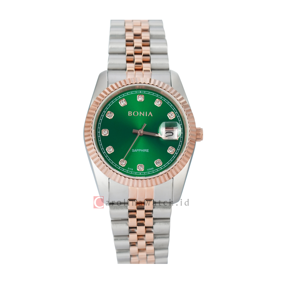 Jam Tangan BONIA B10550-1697 Women Green Dial Dual Tone Stainless Stee – Carolina Watch