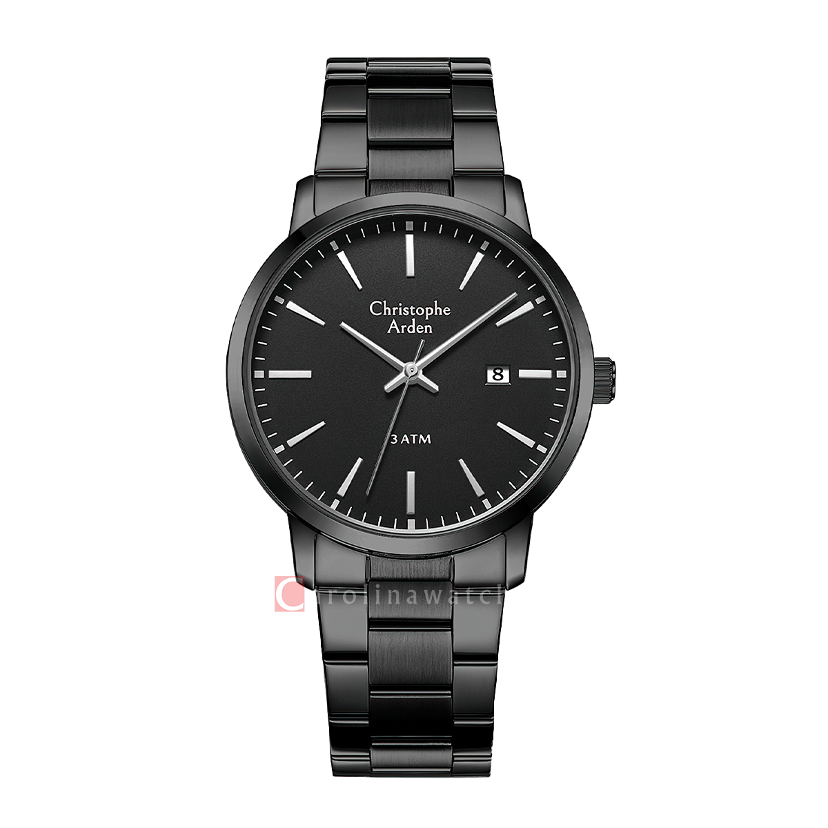 Jam Tangan Christophe Arden CA 2004 MDBIPBA Men Black Dial Black Stain ...