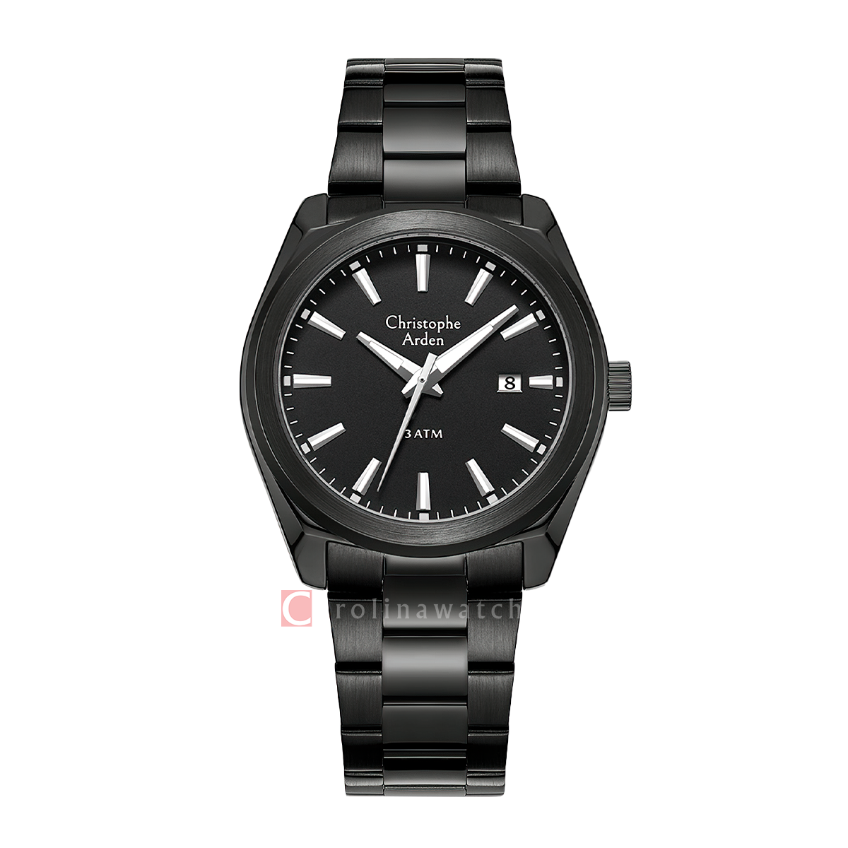 Jam Tangan Christophe Arden CA 3001 MDBIPBA Men Black Dial Black Stain ...