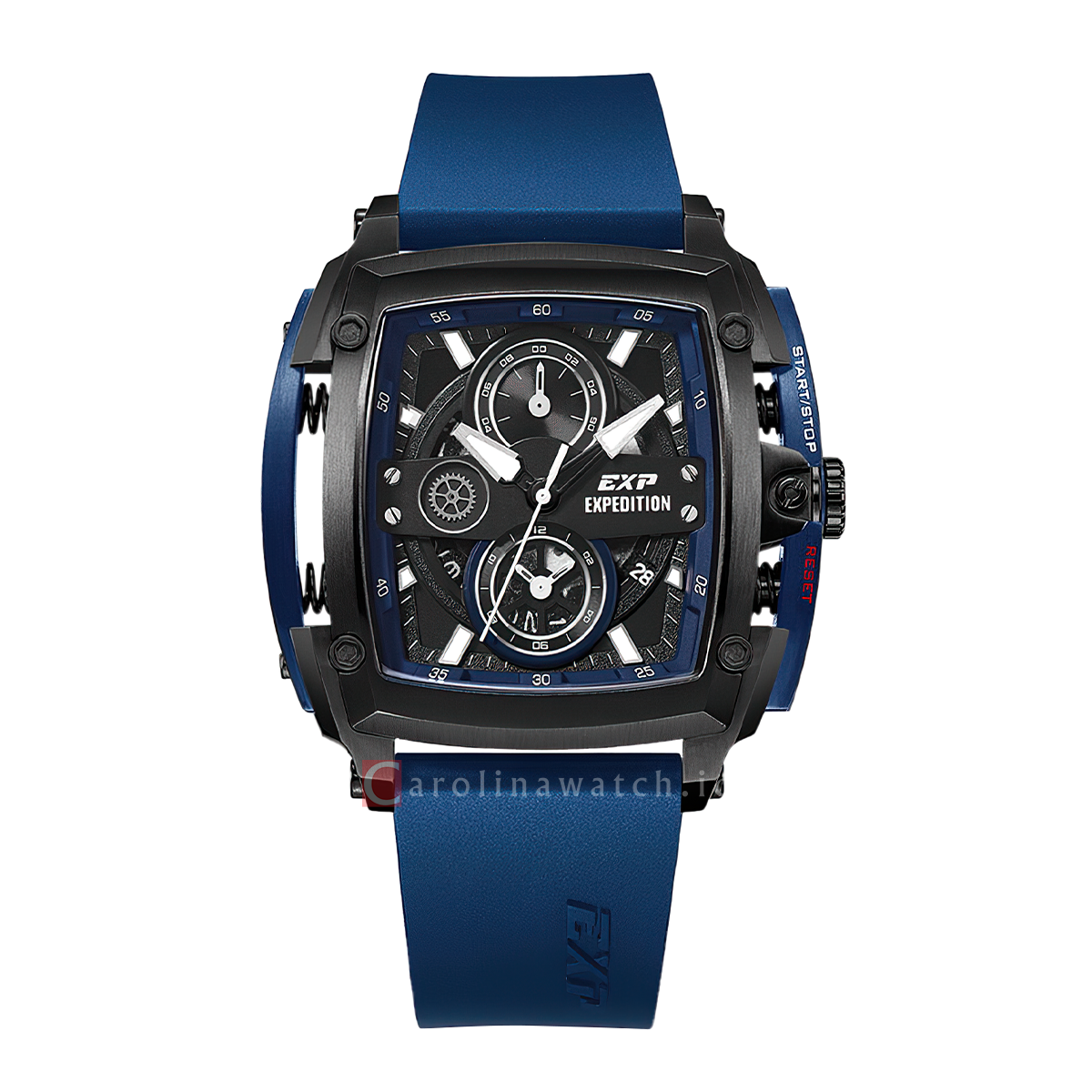 Jam Tangan Expedition EXP Chronograph EX 3008 GCRGUBA Men Black Dial B ...