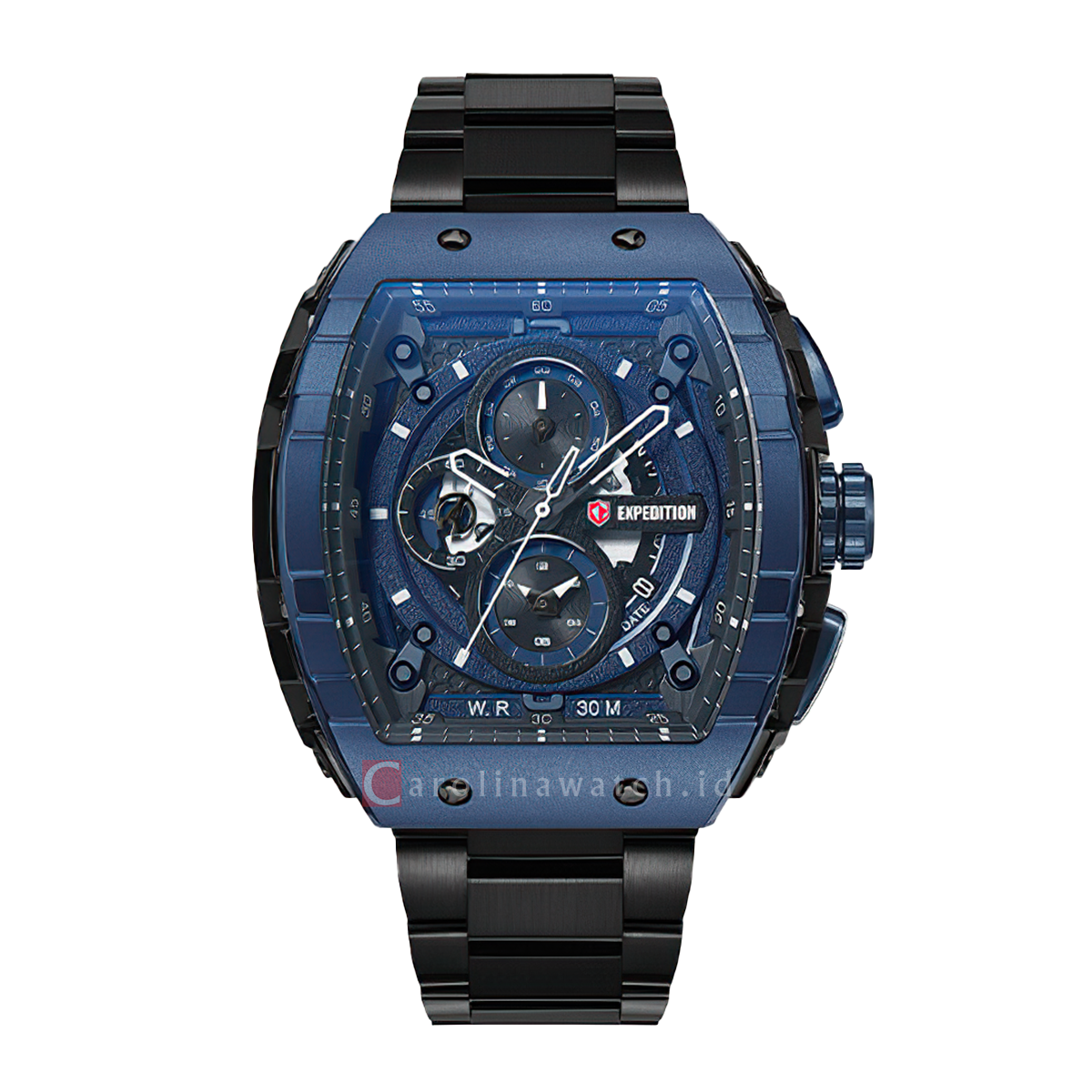 Jam Tangan Expedition EXP Chronograph EX 6782 MCBUBBU Men Blue Dial Bl ...