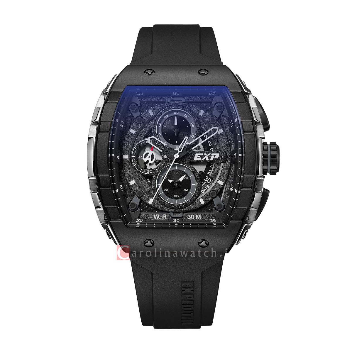 Jam Tangan Expedition EXP Chronograph EX 6782 MCRTBBASL Men Black Dial ...