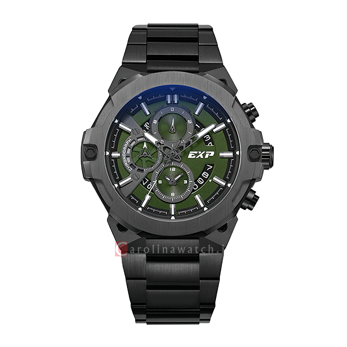 Jam Tangan Expedition EXP Chronograph EX 6838 MCBIGGN Men Green Dial B ...