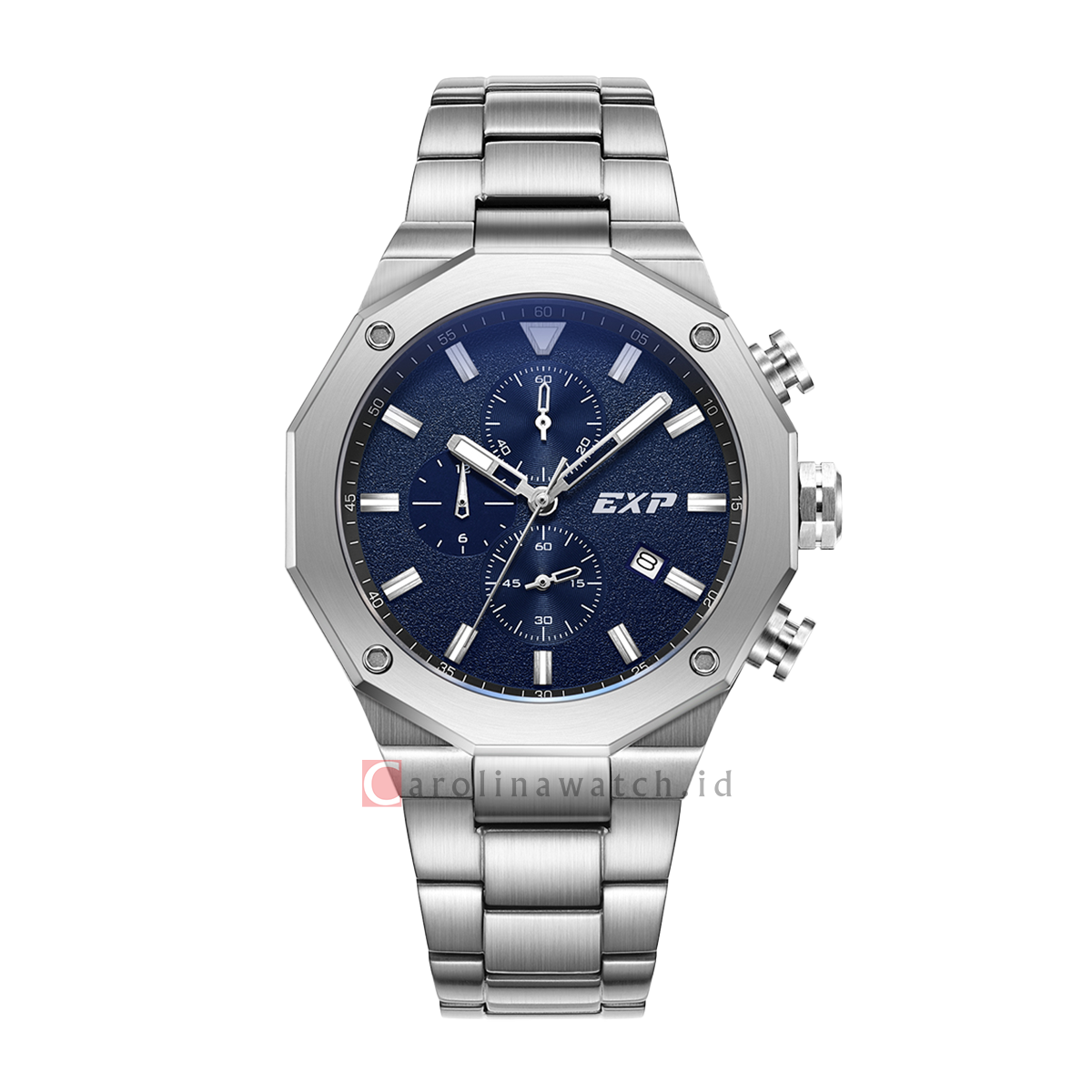 Jam Tangan Expedition EXP Chronograph EX 6849 MCBSSBU Men Blue Dial St ...