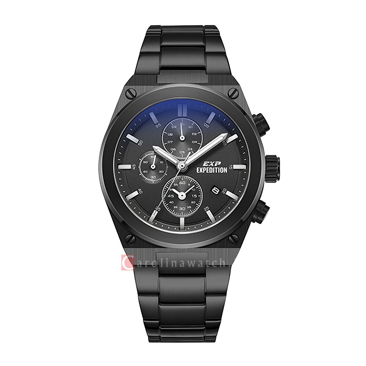 Jam Tangan Expedition EXP EX 6850 MCBIPBA Chronograph Men Black Dial B ...