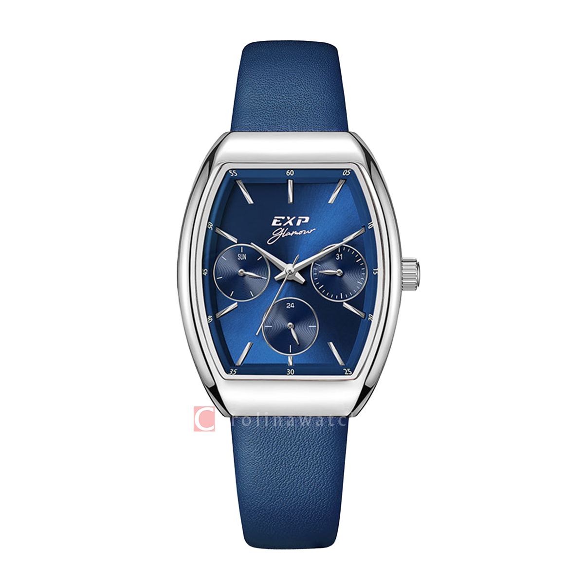 Jam Tangan Expedition EXP Glamour EX 6863 BFLSSBU Women Blue Dial Blue ...