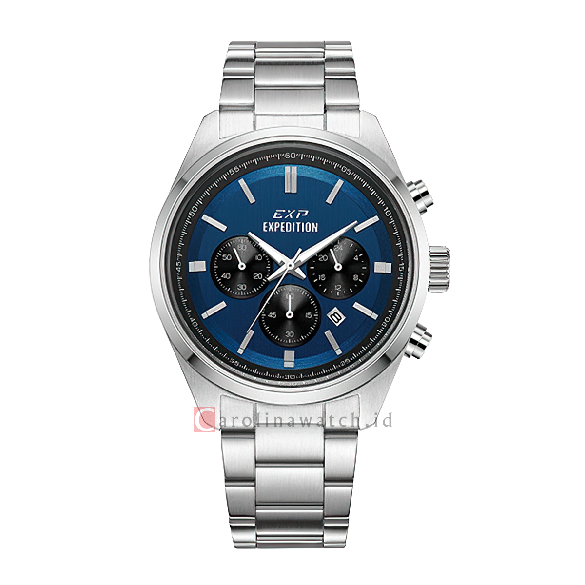 Jam Tangan Expedition EXP EX 6867 MCBSSBU Men Blue Dial Stainless Stee ...