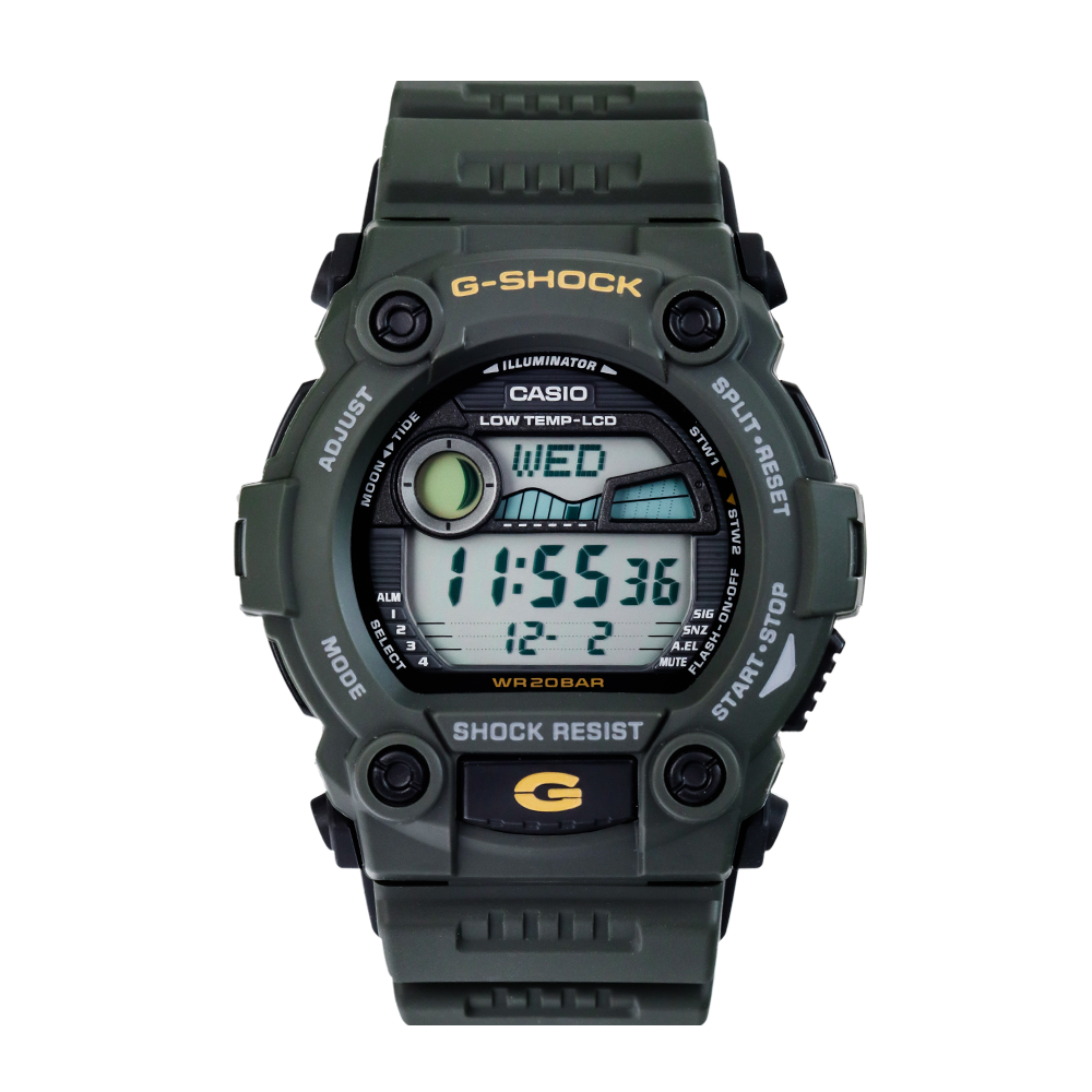 Jam Tangan CASIO G SHOCK G-7900-3D Men Digital Dial Dark Green Resin B ...