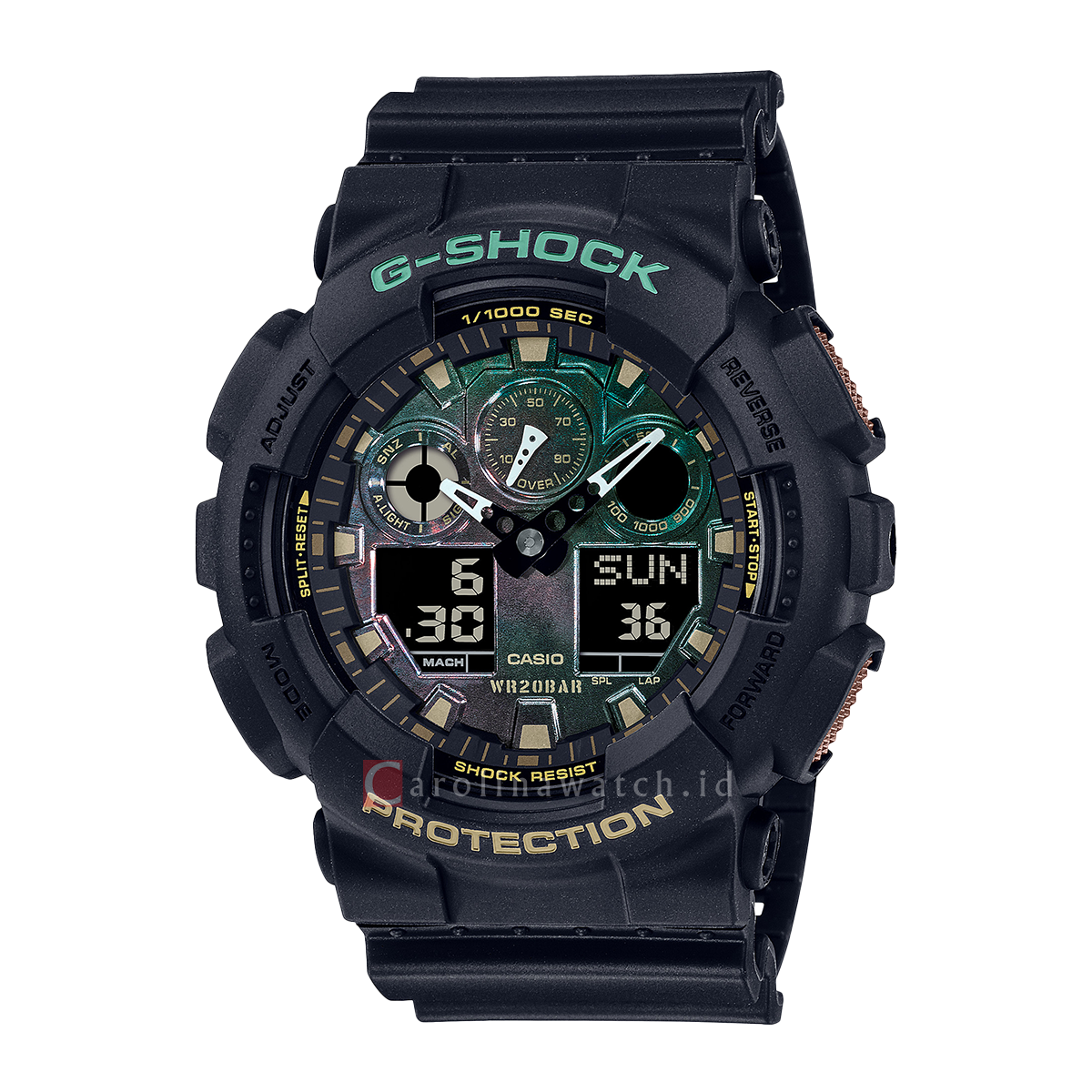 Jam Tangan Casio G-Shock GA-100RC-1A Men Rusted Iron Edition Sepia Ton ...