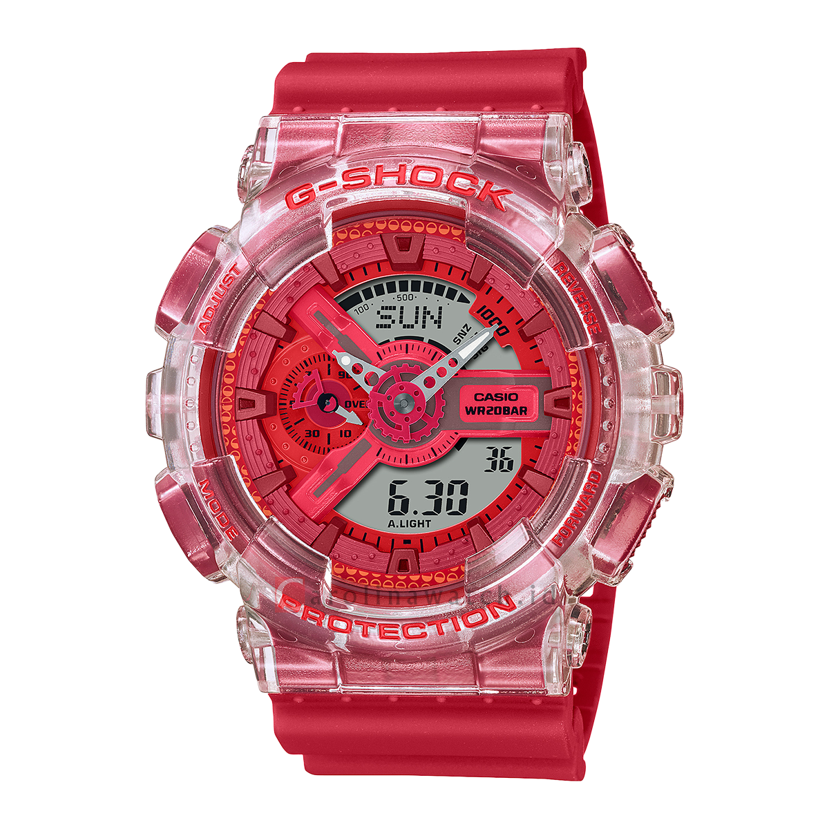 Jam Tangan CASIO G-SHOCK GA-110GL-4A Men Lucky Drop Collection Red Dia ...