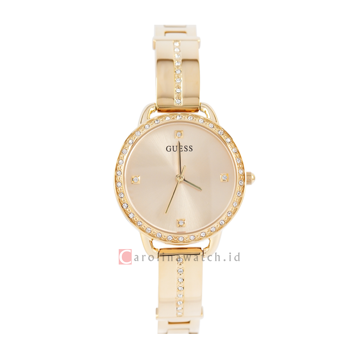 Jam Tangan GUESS GW0022L2 Women Gold Dial Gold Stainless Steel Strap ...