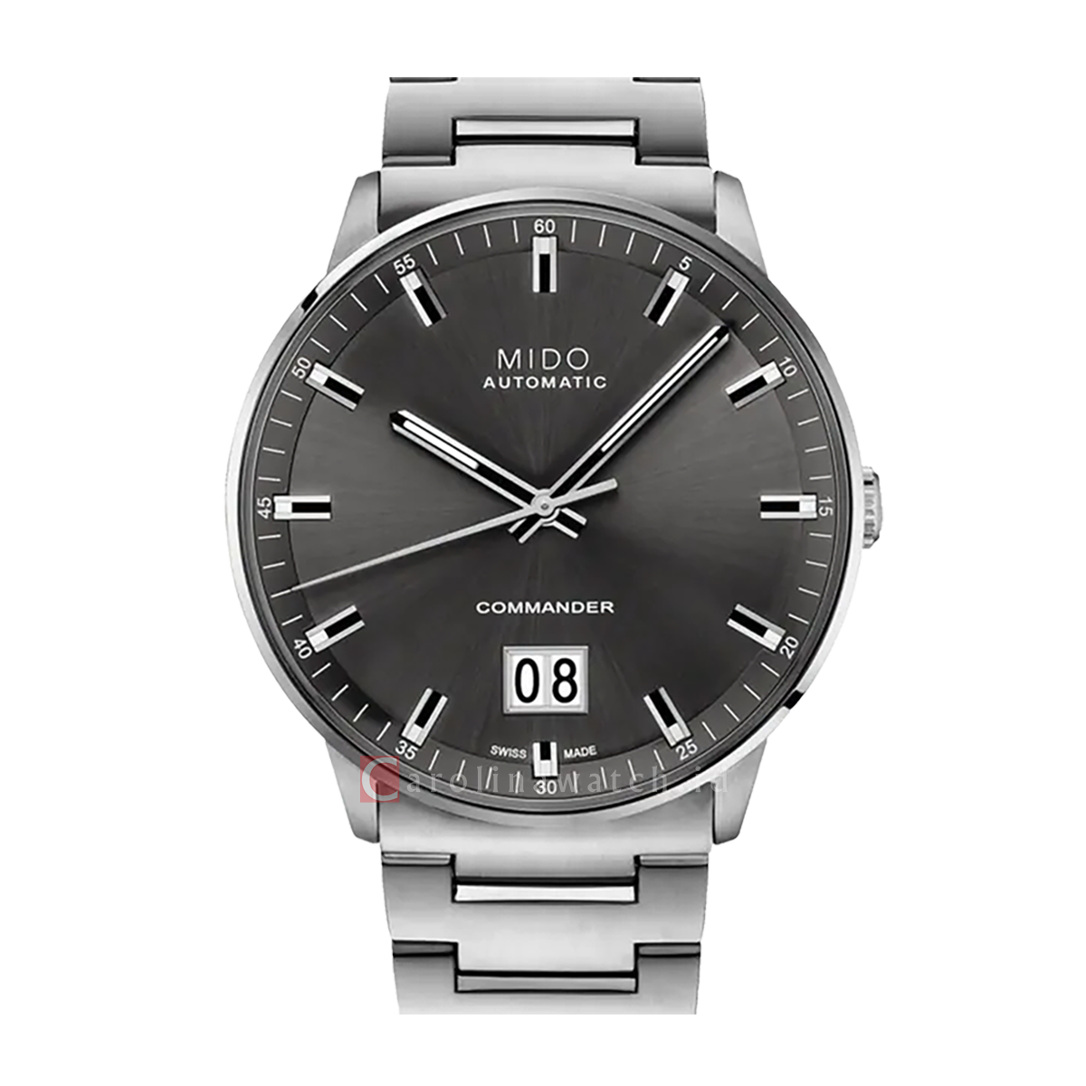 Jam Tangan MIDO Commander Big Date M0216261106100 Men Black Dial Stain ...