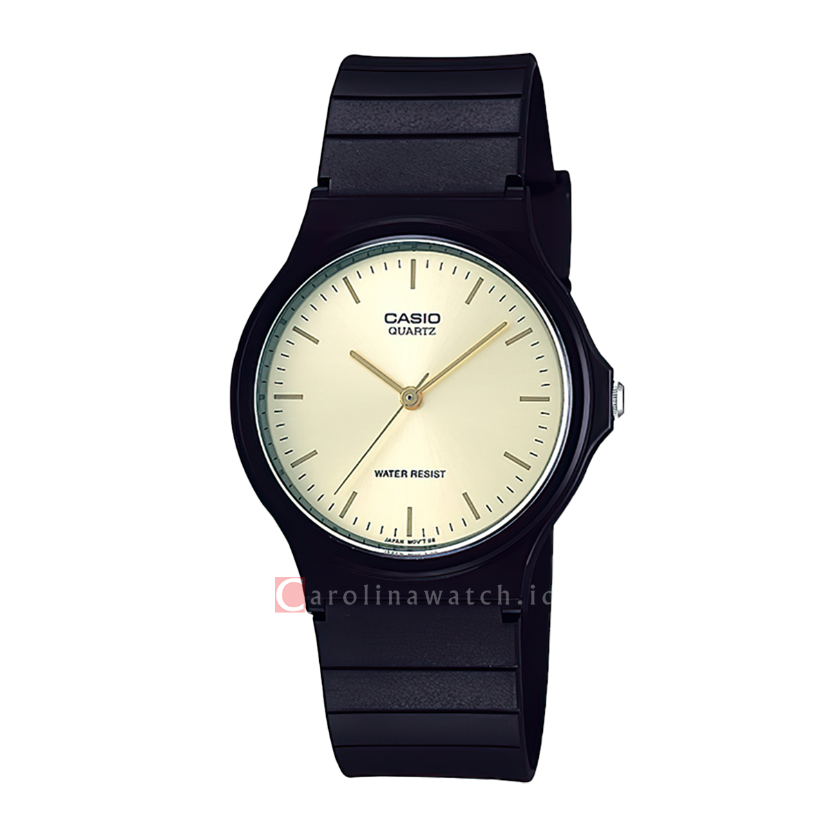 Jam Tangan Casio General MQ-24-9E Unisex Champagne Dial Black Resin Ba ...