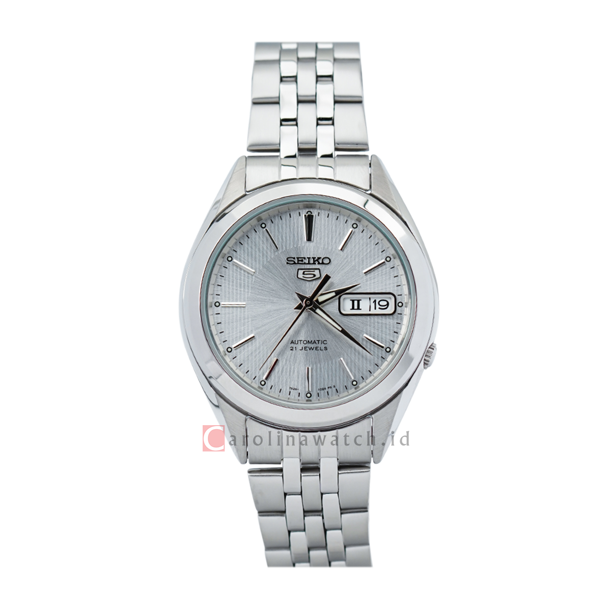 Jam Tangan Seiko 5 Sports SNKL15K1 Automatic Men Silver Sunburst Dial ...