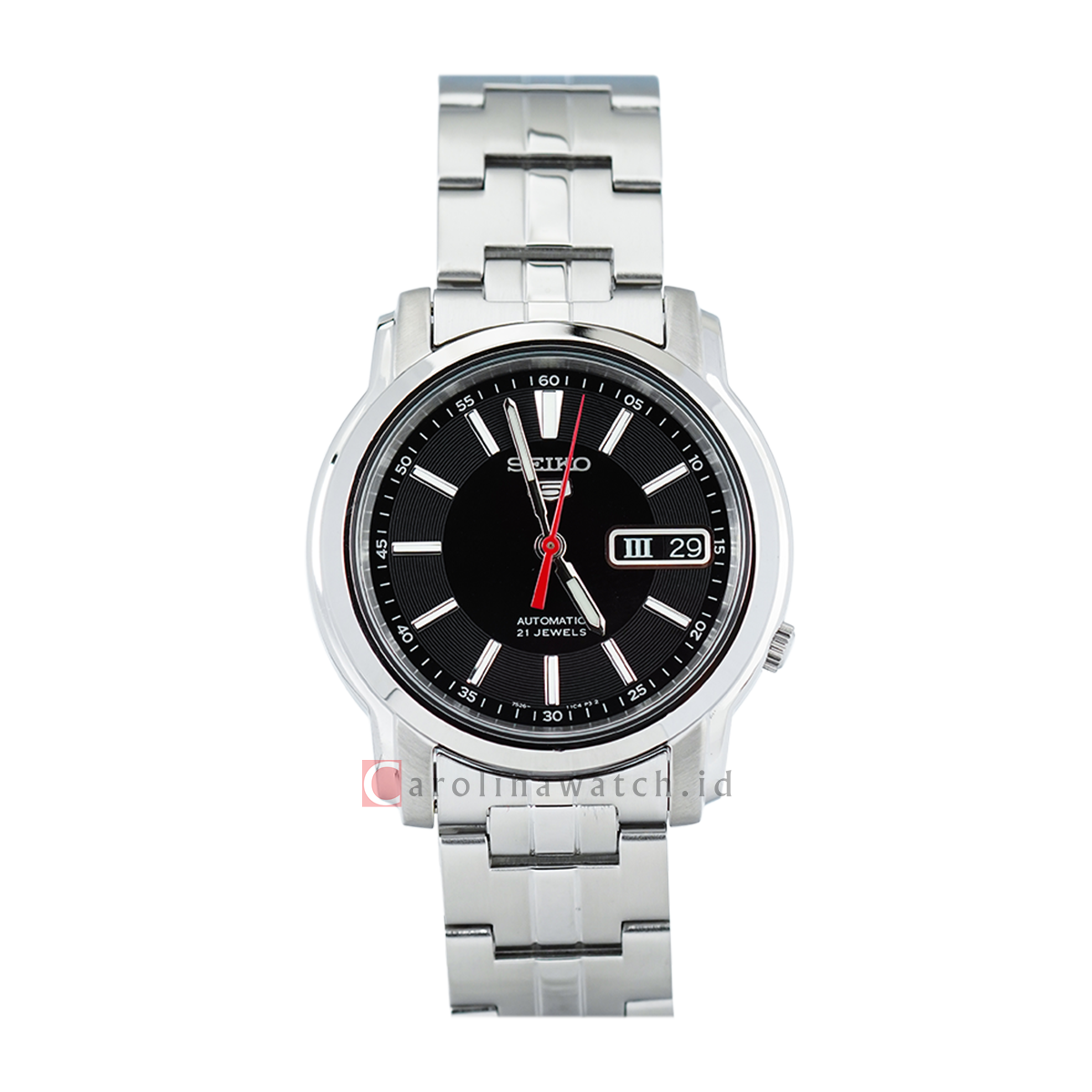 Jam Tangan Seiko 5 Sports SNKL83K1 Automatic Men Black Dial Stainless ...