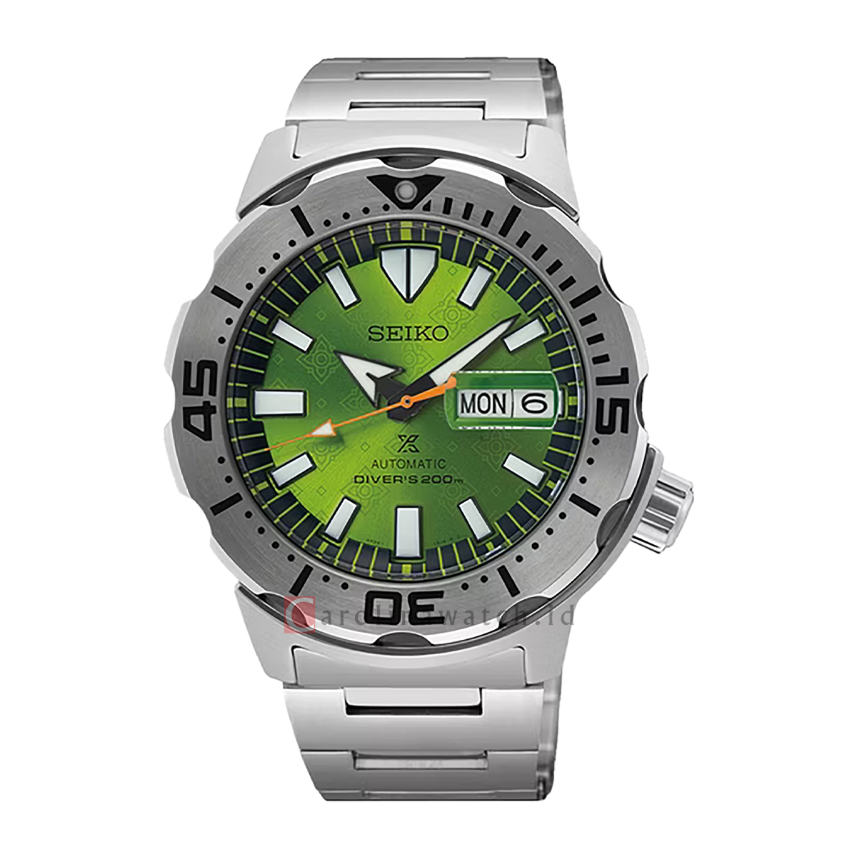 Jam Tangan Seiko SRPL41K1 Automatic Divers 200m Men Green Dial Stainle ...