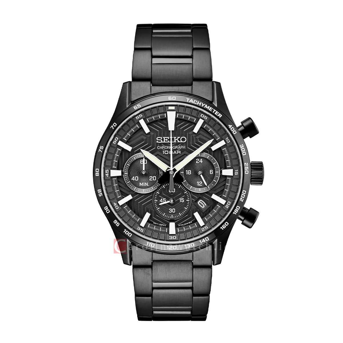 Jam Tangan Seiko Chronograph SSB415P1 Discover More Black Dial Black S ...