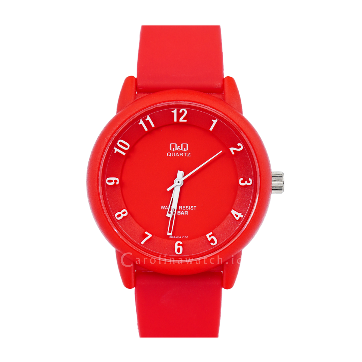 Jam Tangan Q&Q VR52J009 Kids Red Dial Red Rubber Strap – Carolina Watch